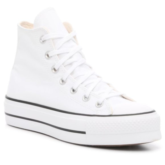 Converse | Shoes | Brand New White Platform Hightop Converse | Poshmark